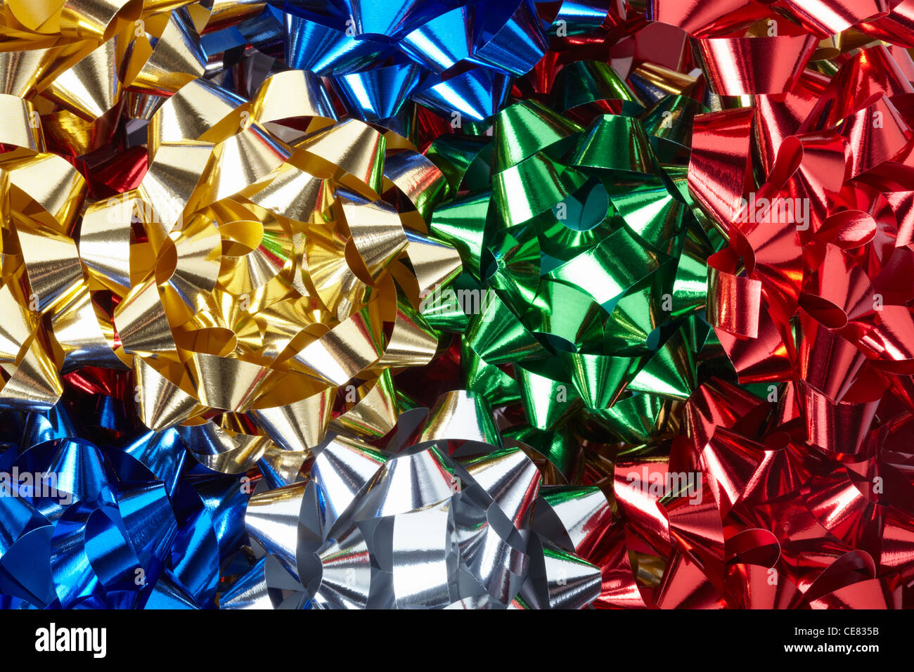 Gift bows background Stock Photo - Alamy