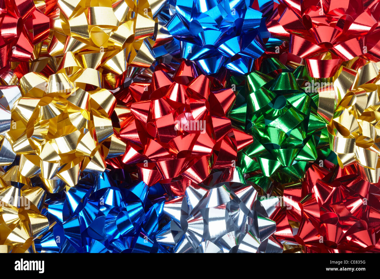 Gift bows background Stock Photo - Alamy
