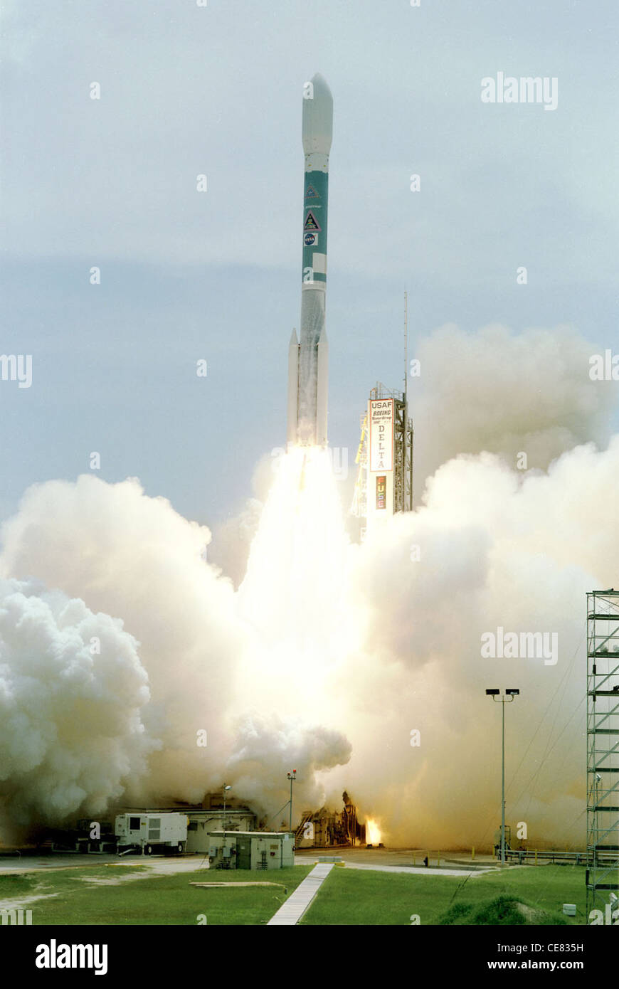 The Boeing Delta II rocket lifts off from Cape Canaveral Air Station ...