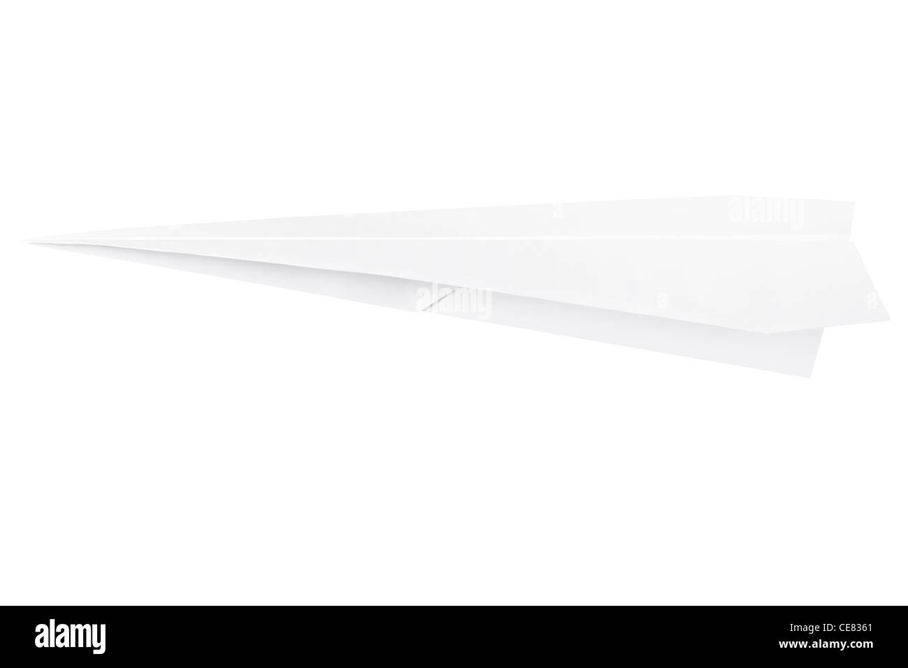 White paper plane flying Cut Out Stock Images & Pictures - Alamy