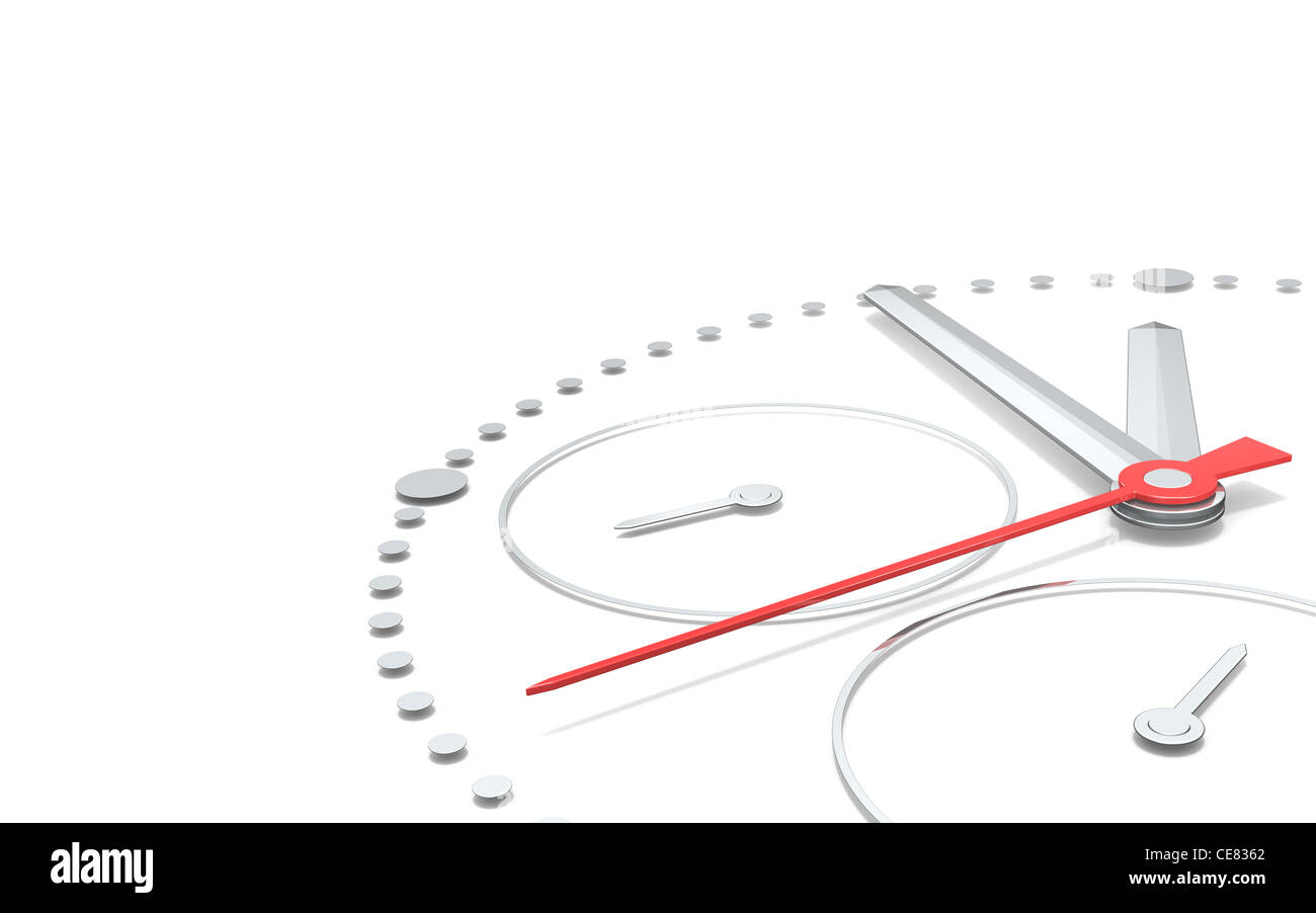 Perspective view of a chronograph clock Stock Photo - Alamy