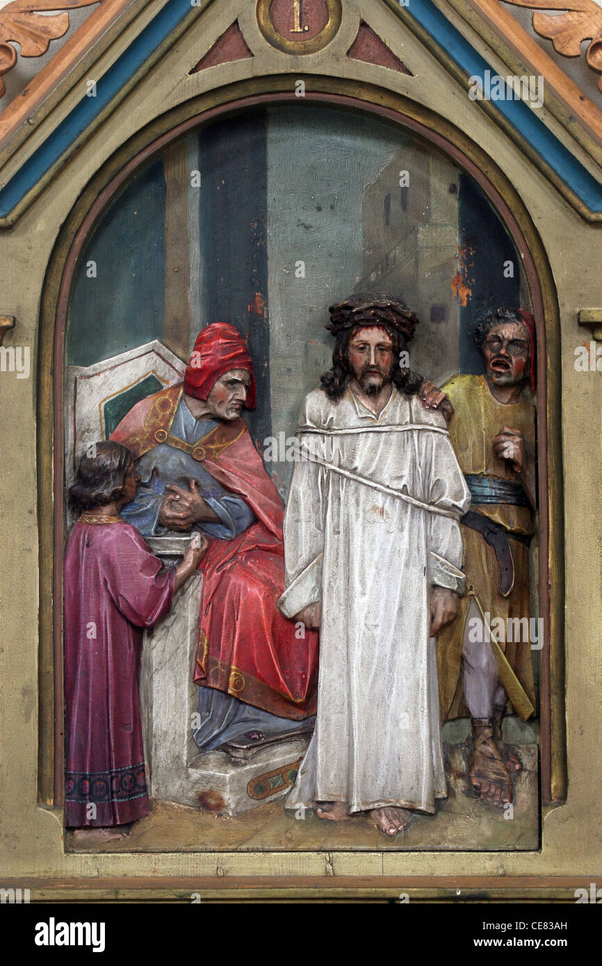 1st station of the cross, jesus hi-res stock photography and images - Alamy