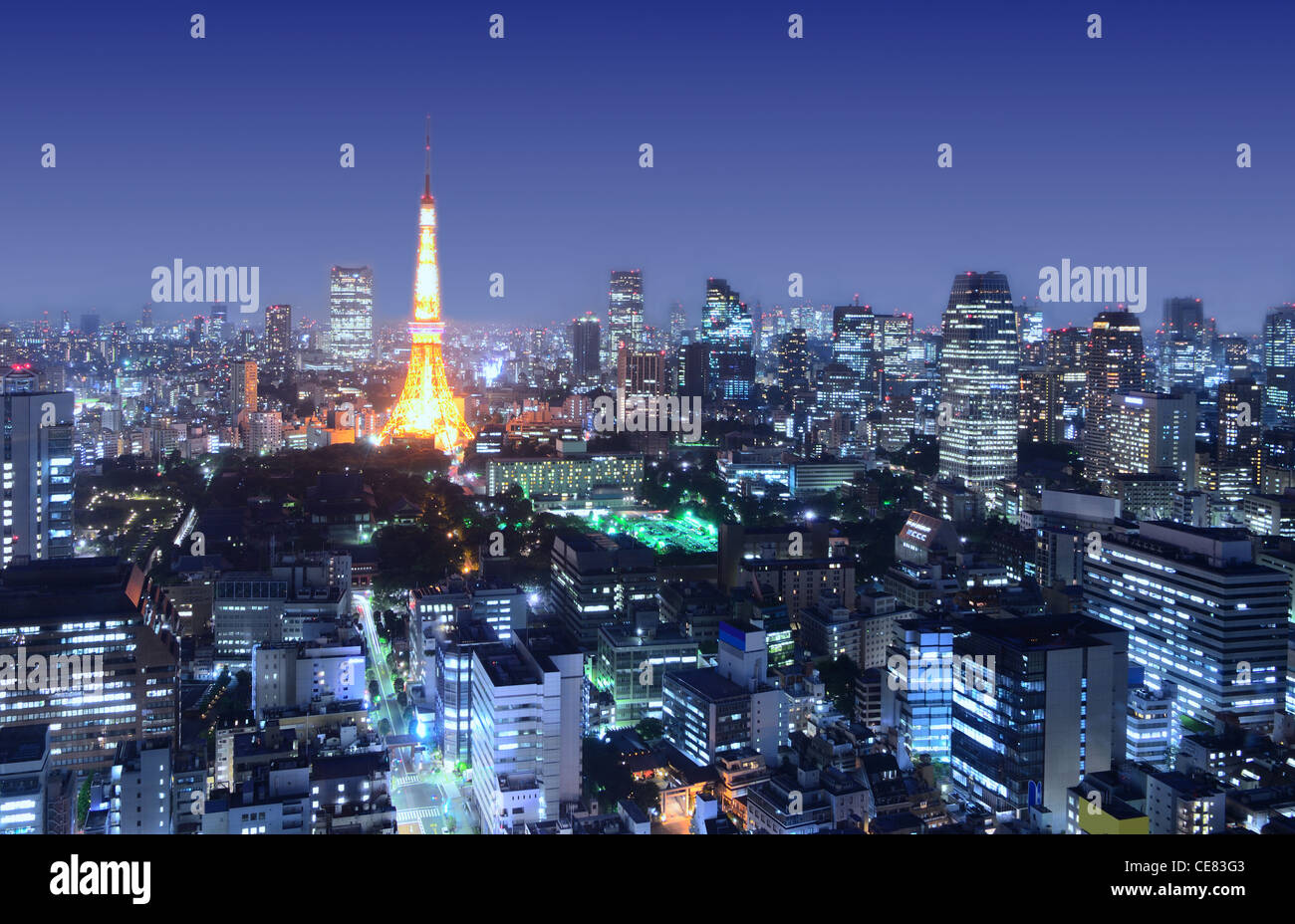 View of Tokyo Tower in Tokyo, Japan Stock Photo - Alamy