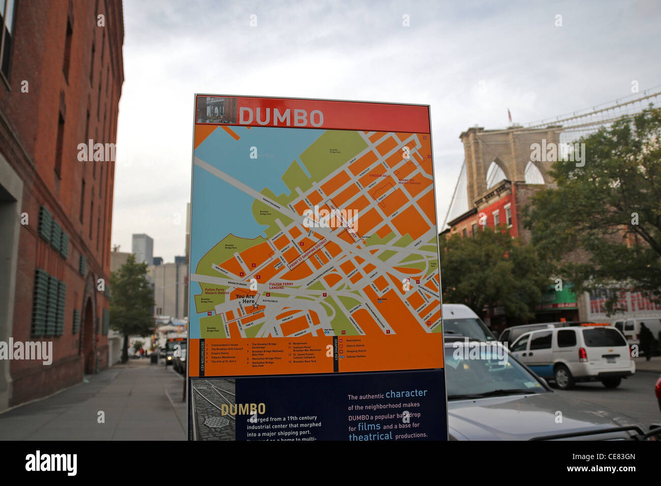 Map of Brooklyn's DUMBO (Down Under the Manhattan Bridge Overpass ...