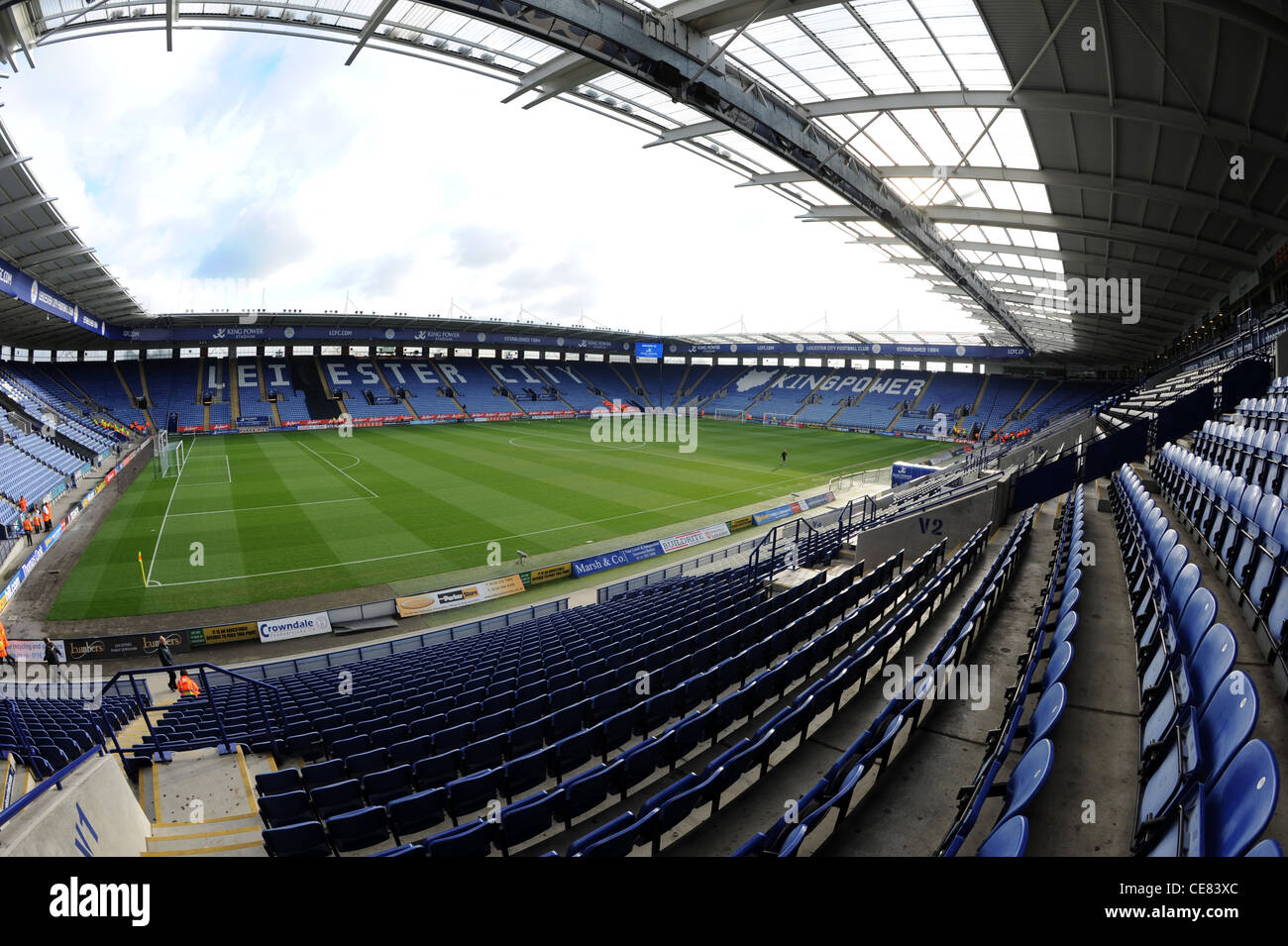 View inside the King Power Stadium (formally known as the Walkers ...