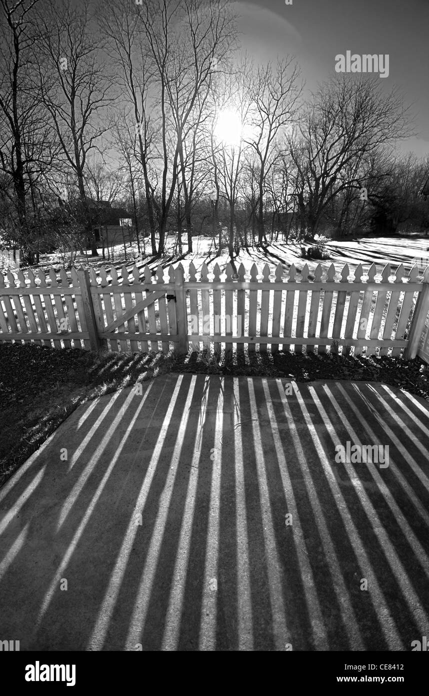 sunrise in winter in Indiana Stock Photo - Alamy