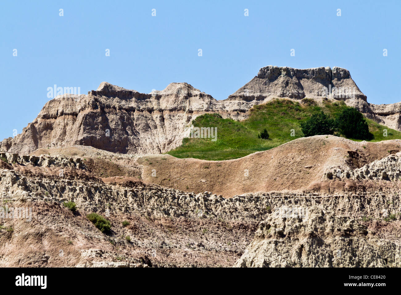 American National Park Badlands rocky mountains South Dakota sd in USA ...