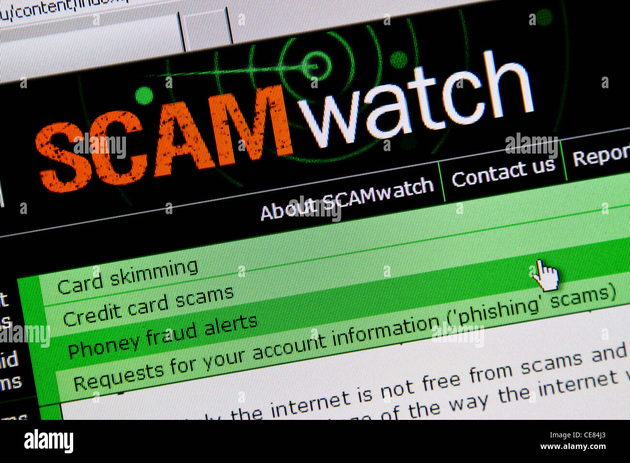 Scamwatch hi-res stock photography and images - Alamy