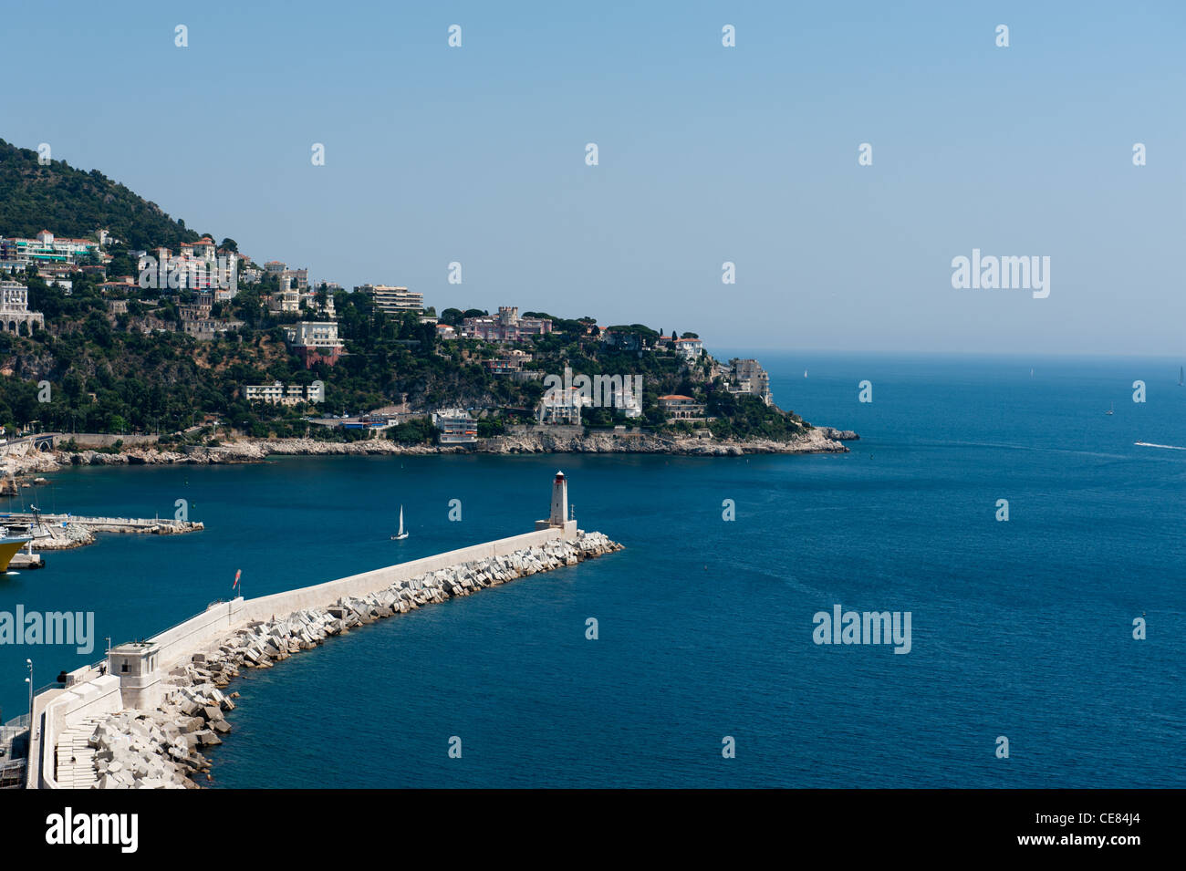 Nice harbour and port, France Stock Photo - Alamy