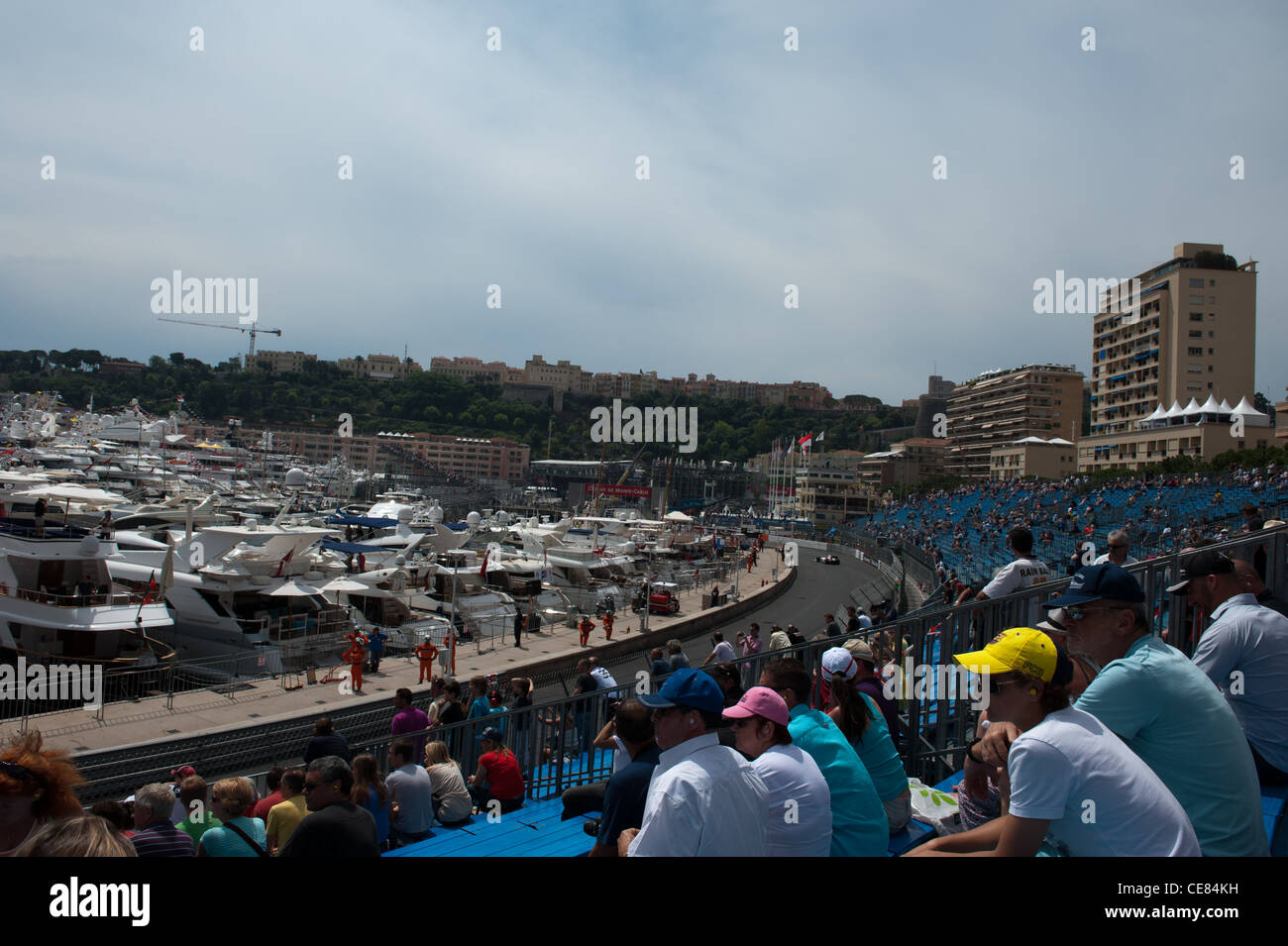 Crowd of spectators at the Monaco Grand Prix Stock Photo - Alamy
