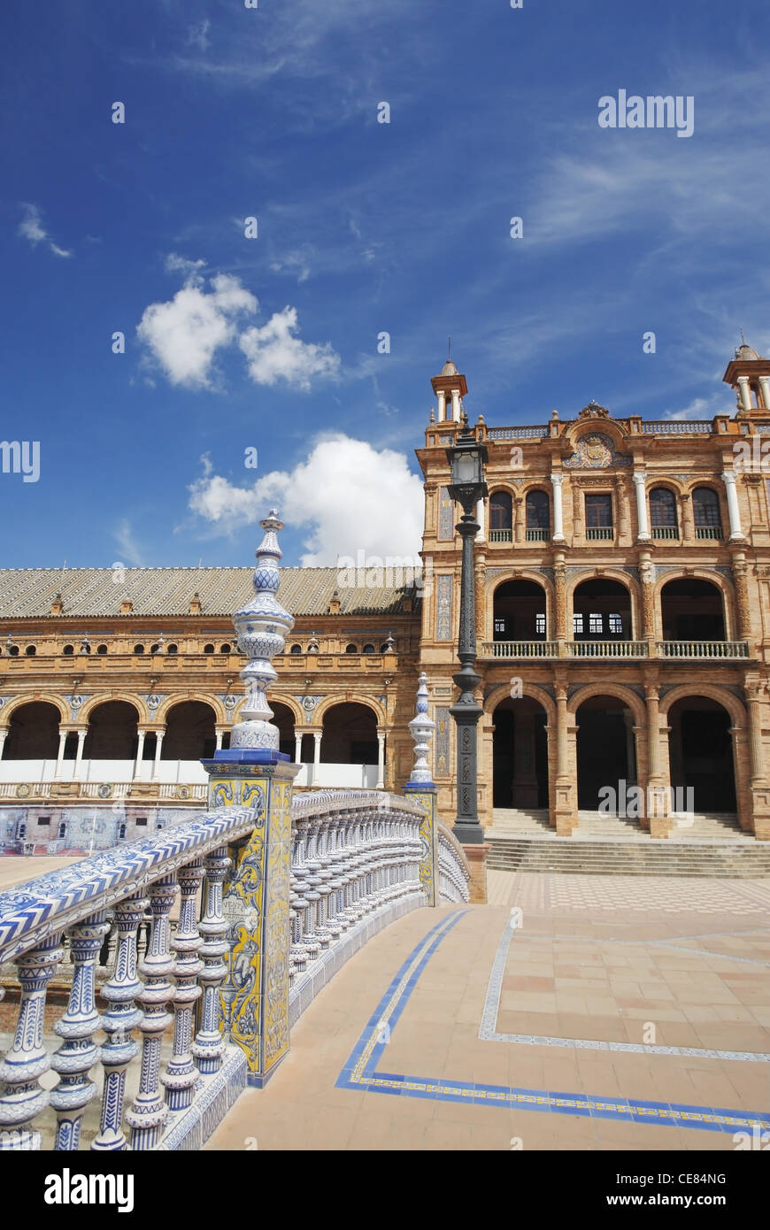 1929 Exposition Building at the Plaza de España, Seville, Spain Stock ...