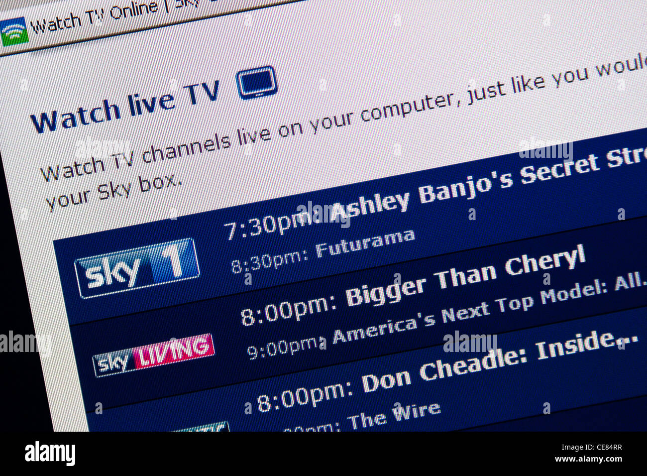 Live tv hi-res stock photography and images - Alamy