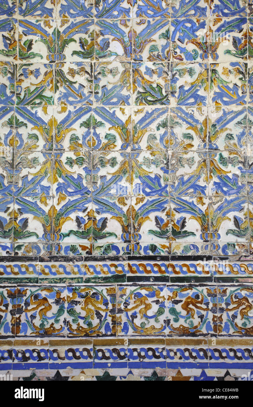Seville alcazar ceramic tiles hi-res stock photography and images - Alamy