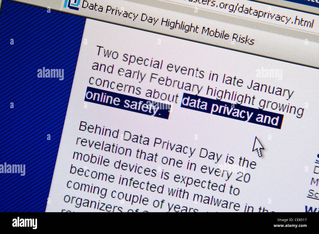 Data privacy online safety hi-res stock photography and images - Alamy
