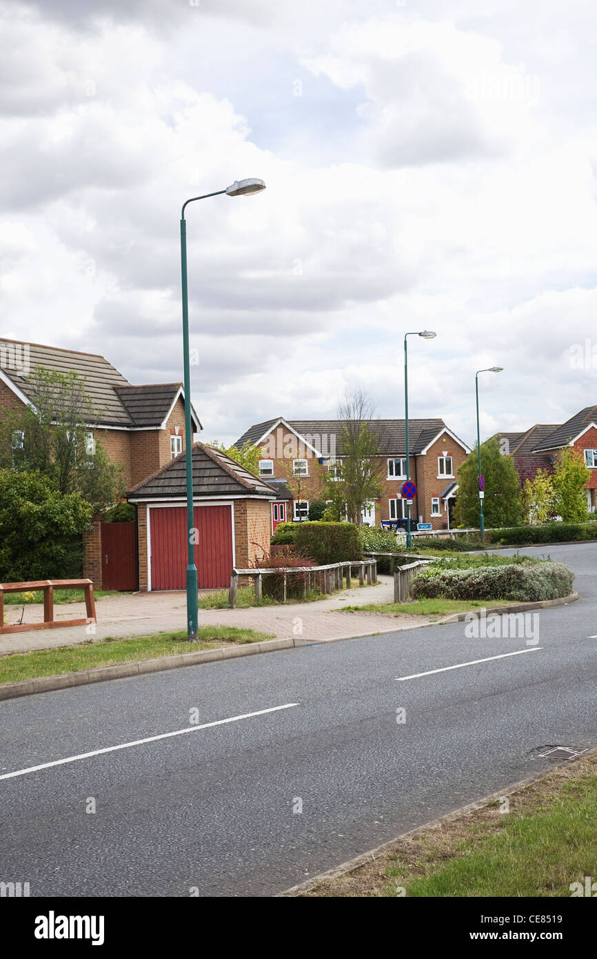 a Suburban residential street Stock Photo - Alamy
