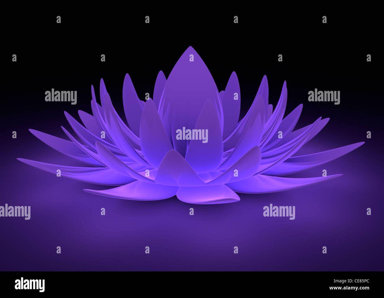 render of an abstract futuristic flower Stock Photo - Alamy