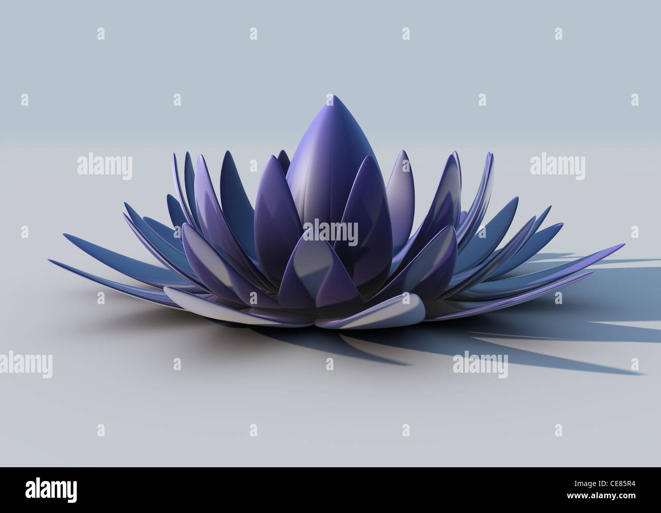 render of an abstract futuristic flower Stock Photo - Alamy
