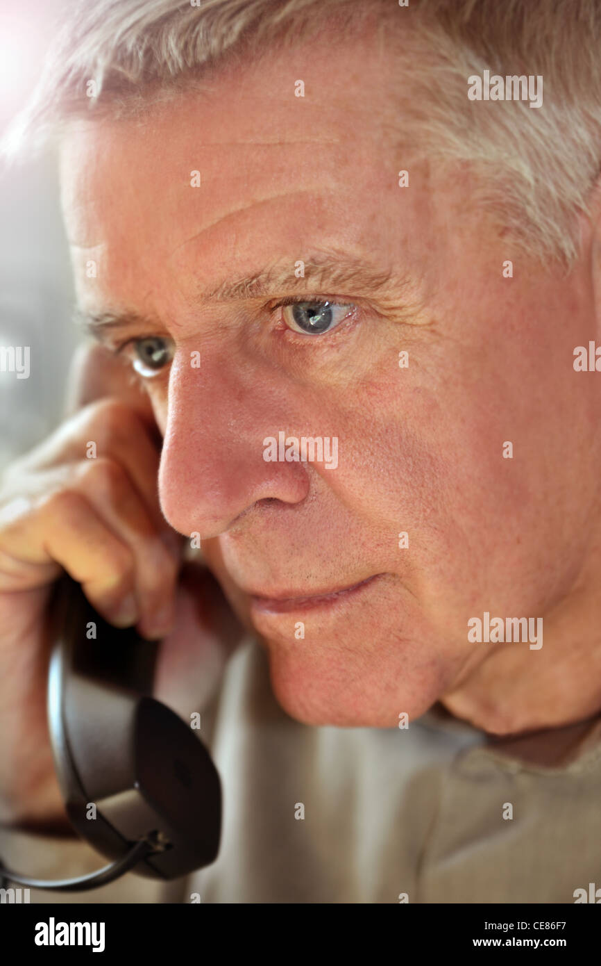 man on phone Stock Photo - Alamy