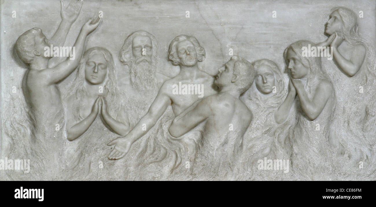 Souls being purified in purgatory Stock Photo - Alamy