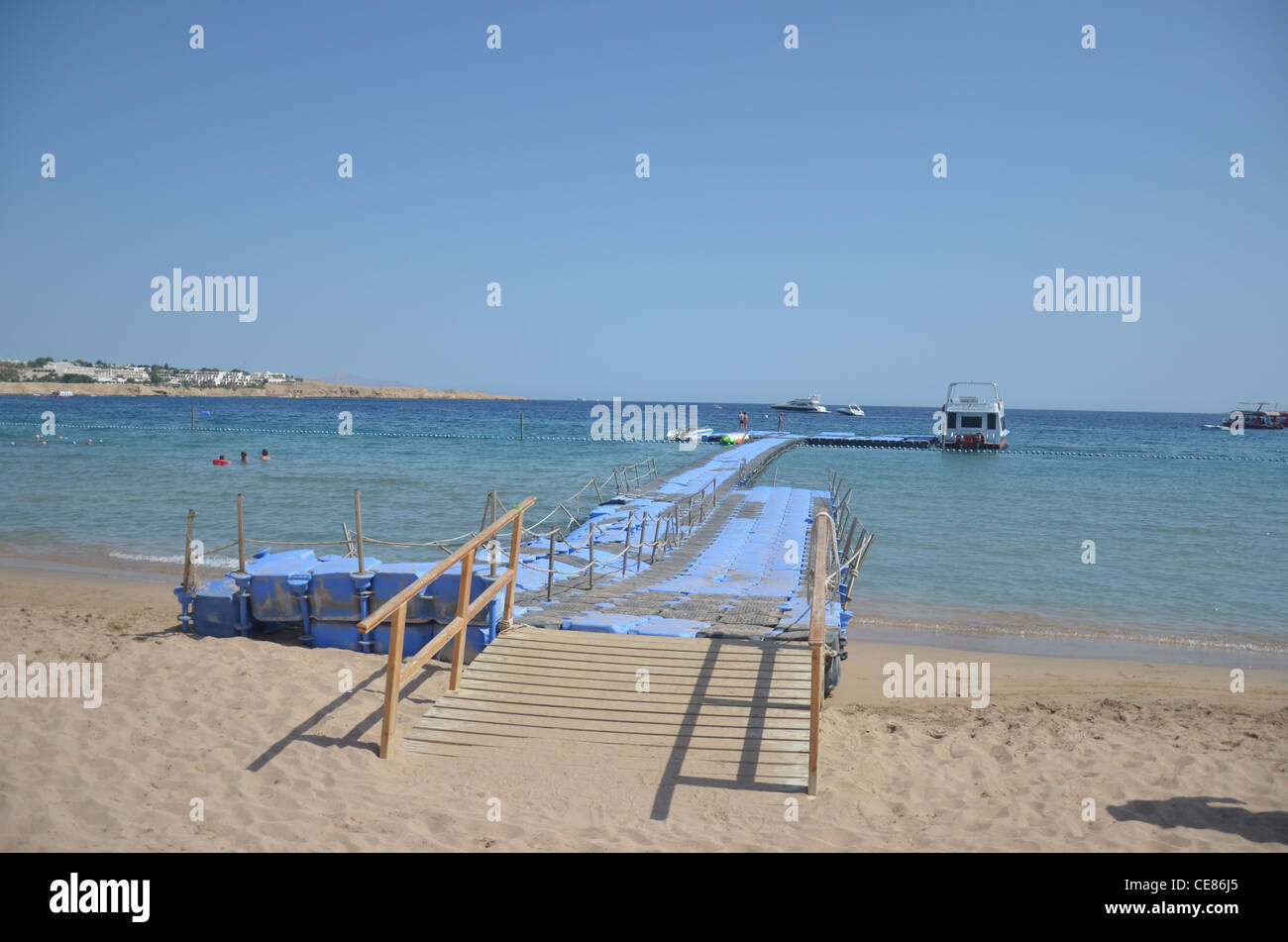 The famous Naama bay beach at the heart of Egypt's premier Red Sea ...