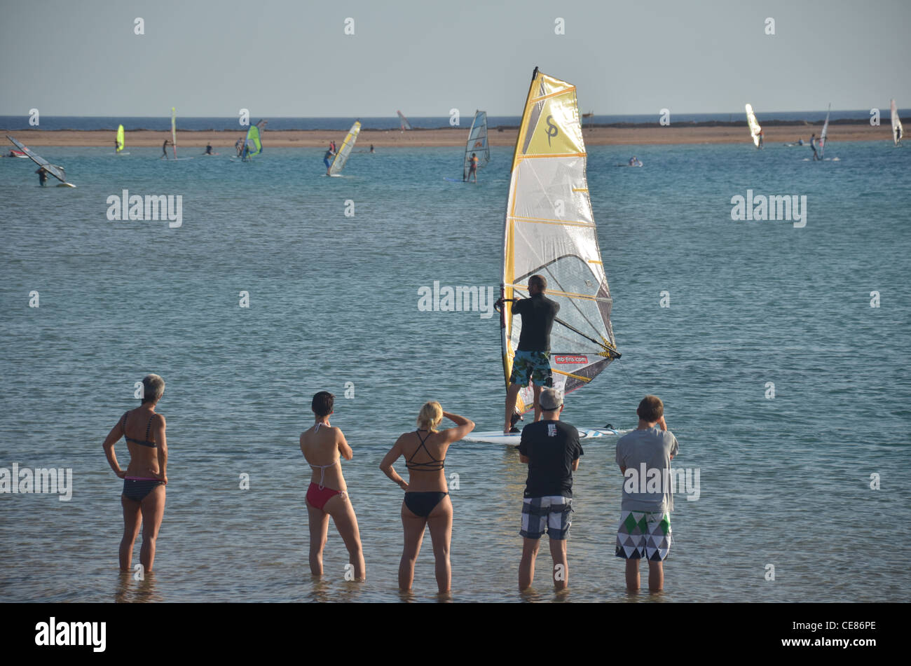 Beaches in the Red Sea resort of Dahab, on the Sinai's east coast on ...