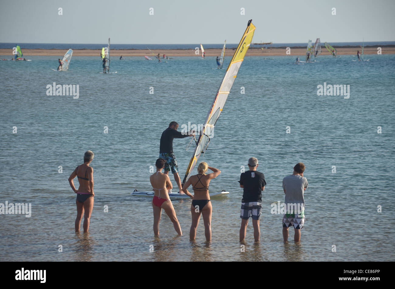 Beaches in the Red Sea resort of Dahab, on the Sinai's east coast on ...