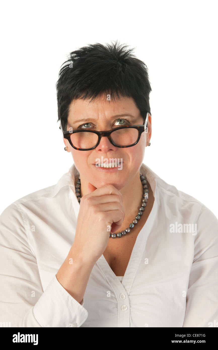 Brooding woman hi-res stock photography and images - Alamy
