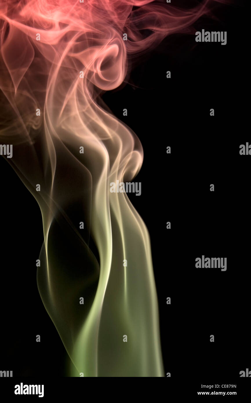 abstract picture showing some colorful smoke in black back Stock Photo ...
