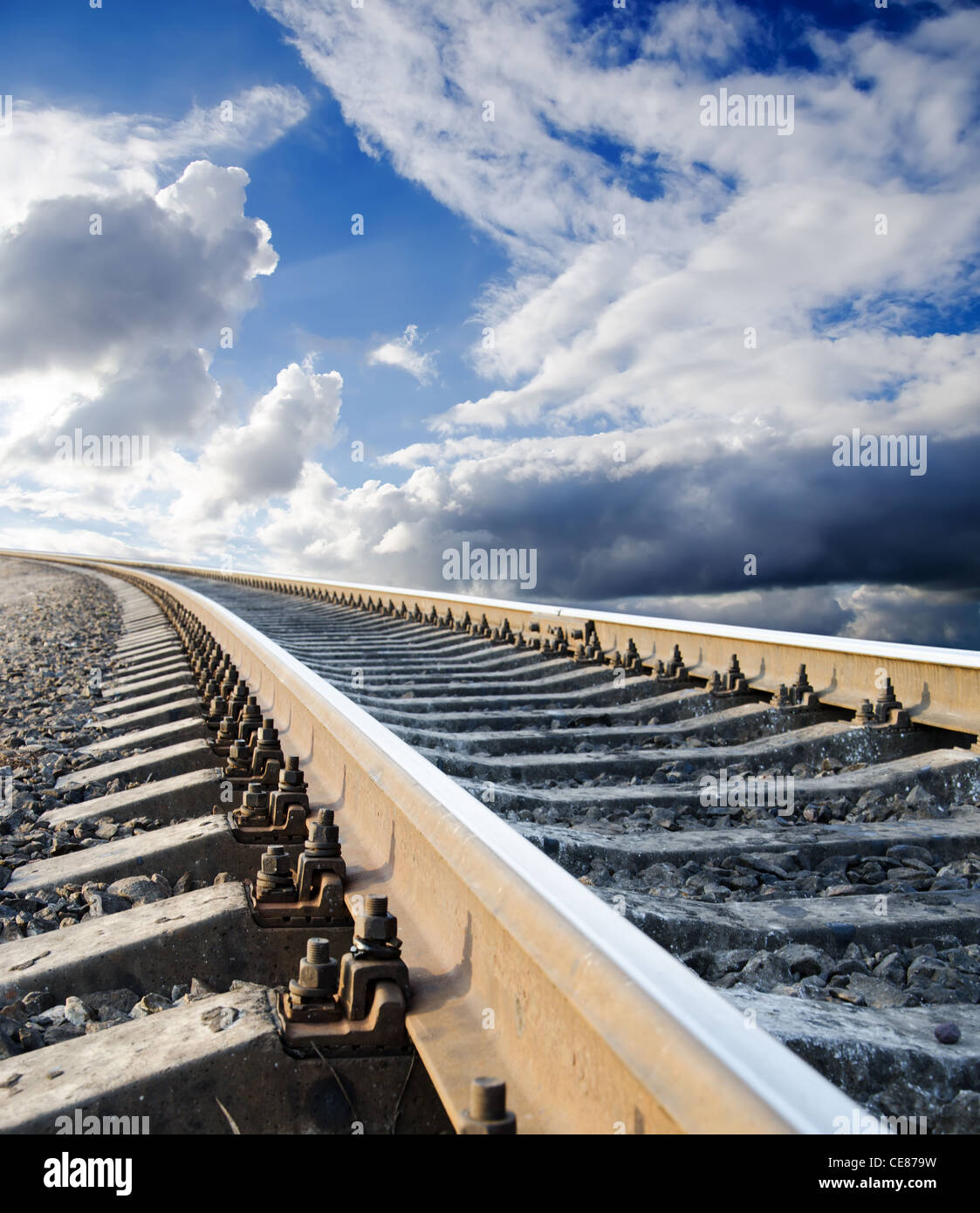 railway going in heaven Stock Photo - Alamy