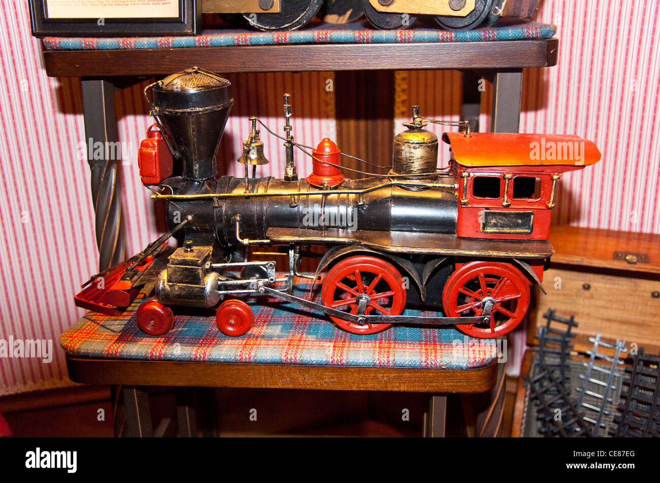 Vintage train model Stock Photo - Alamy