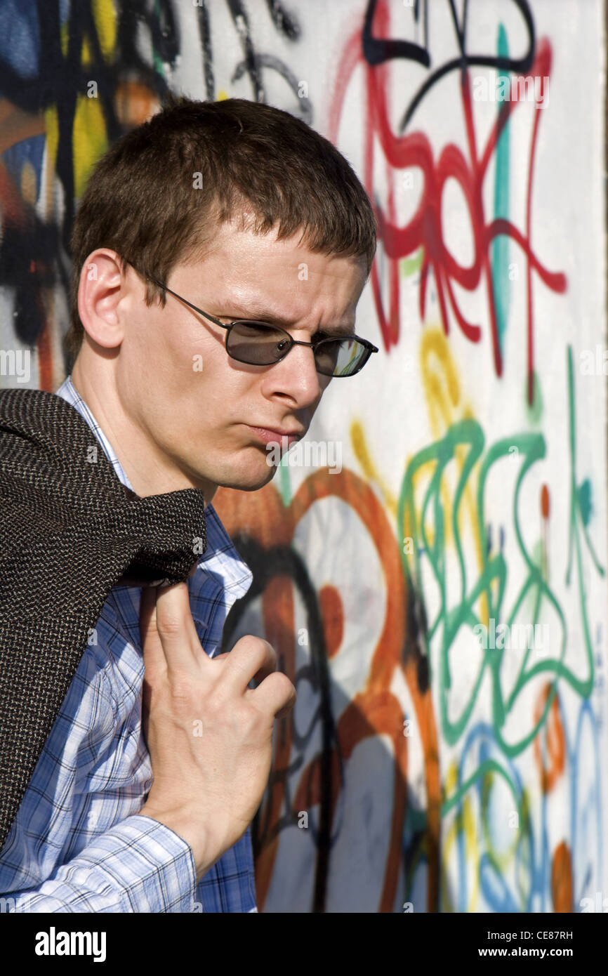 portrait of man on the street Stock Photo - Alamy