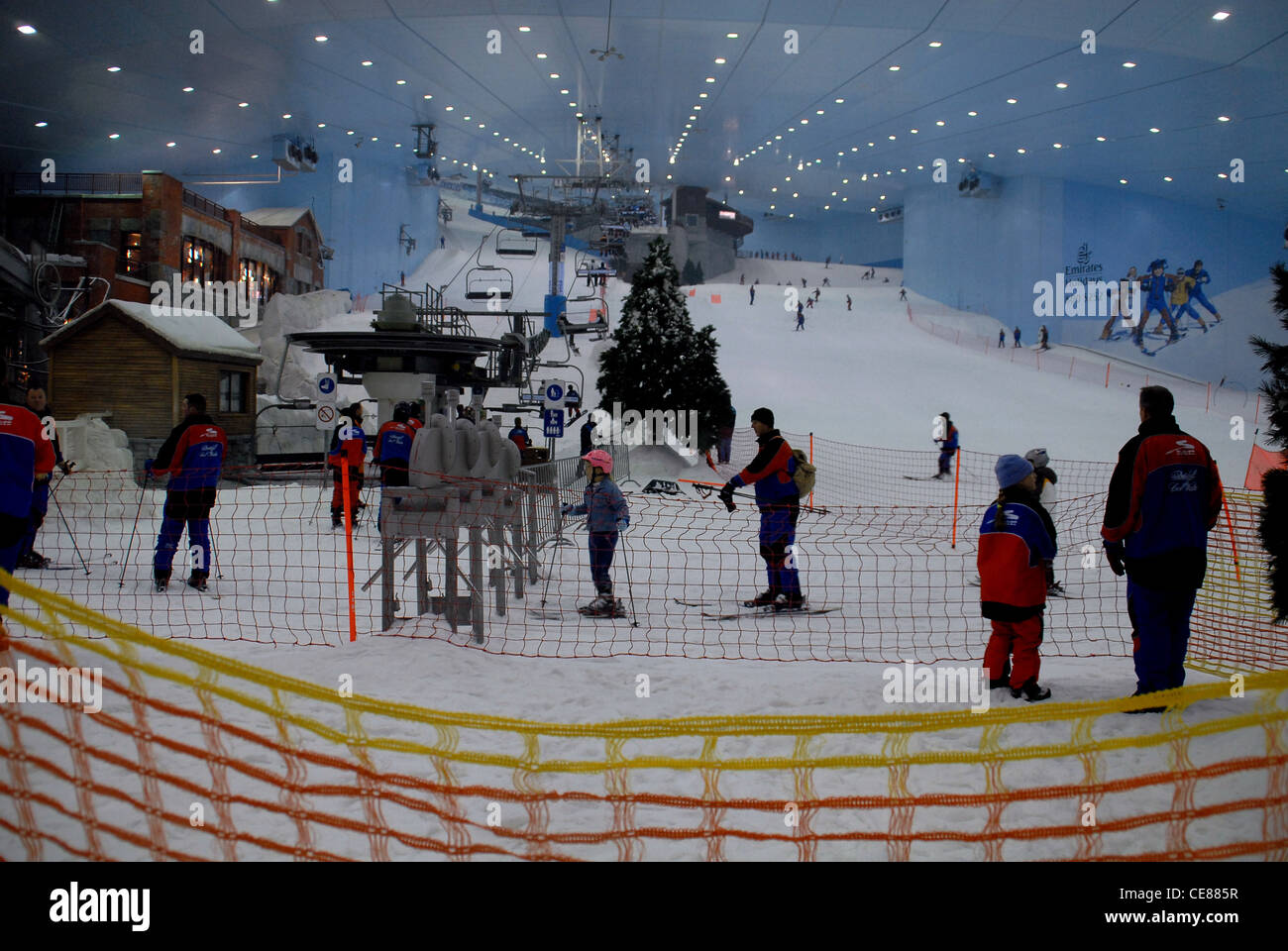 The Ski Dubai indoor ski resort located at the Mall of the Emirates is ...