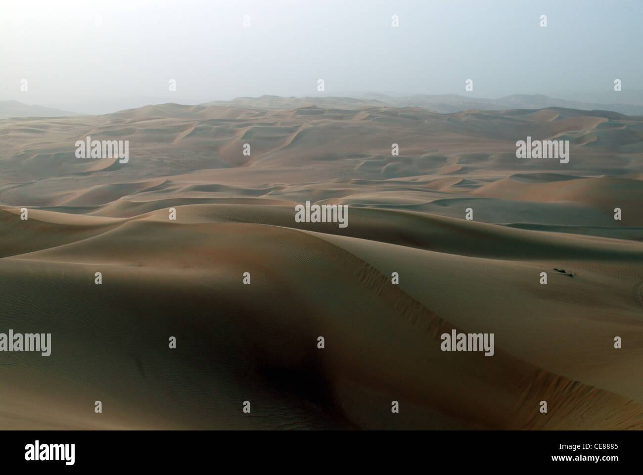 The massive dunes of the Empty Quarter, a portion of which lies in the ...