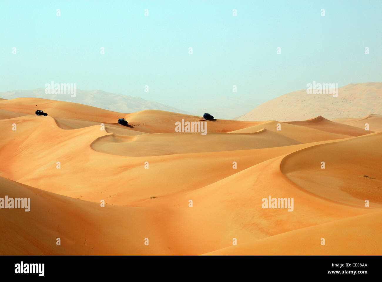 The massive dunes of the Empty Quarter, a portion of which lies in the ...