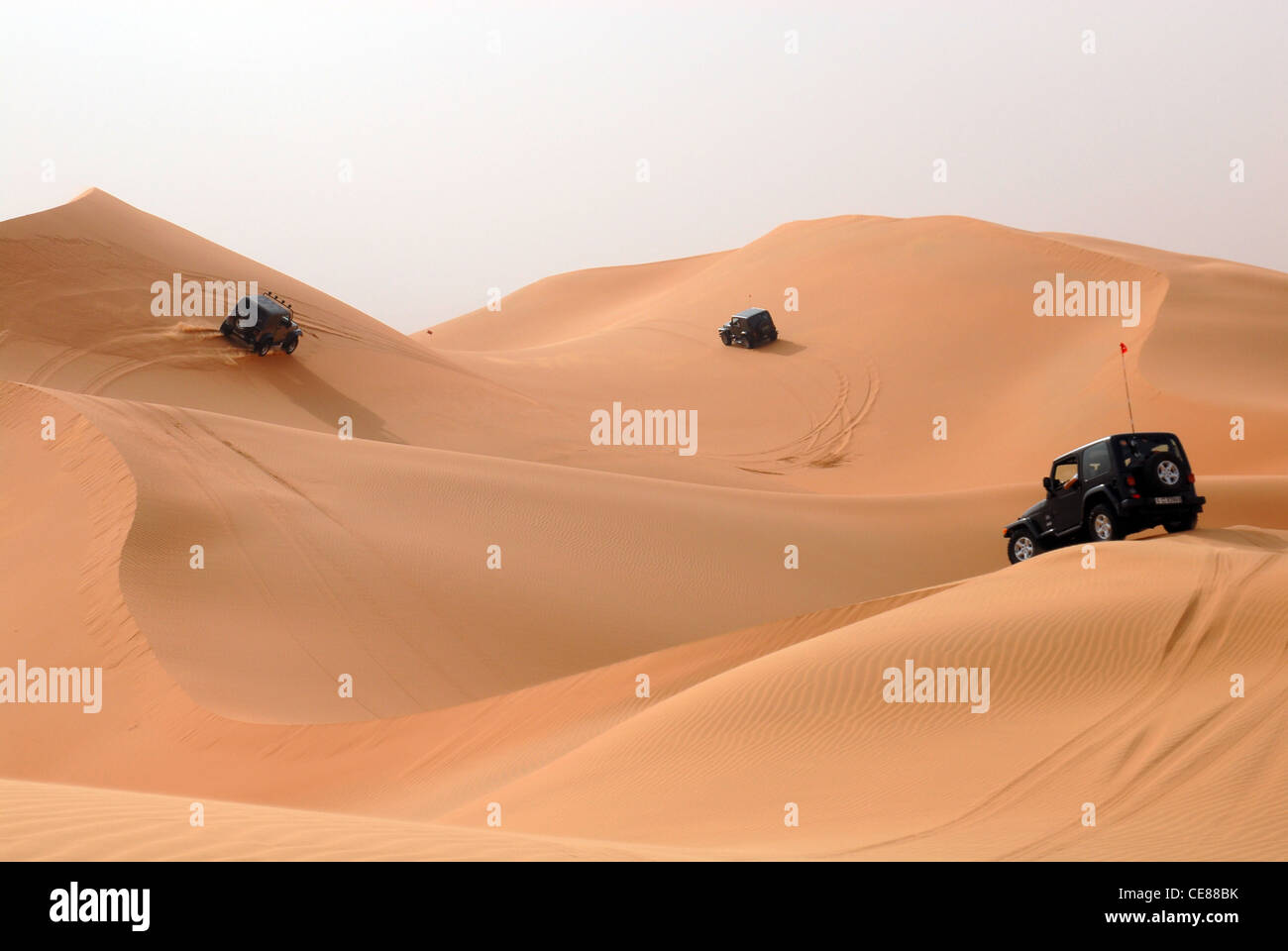 The massive dunes of the Empty Quarter, a portion of which lies in the ...