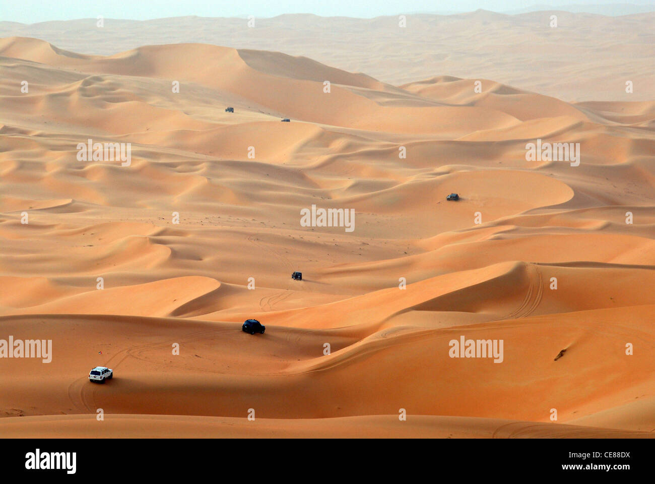 The massive dunes of the Empty Quarter, a portion of which lies in the ...