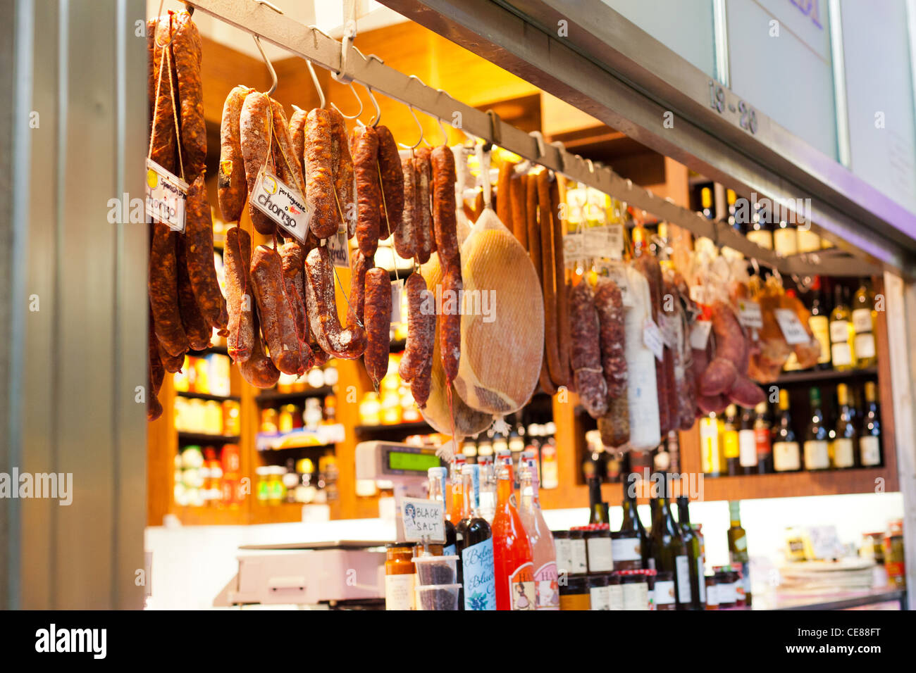 Charcuterie in the Victoria Market Melbourne Australia Stock Photo - Alamy