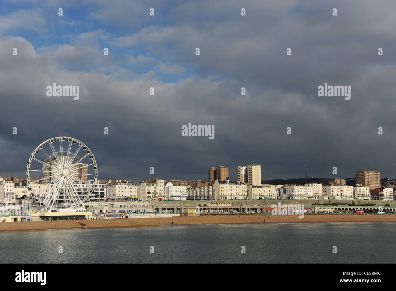 Brighton seafront from the palace pier hi-res stock photography and ...