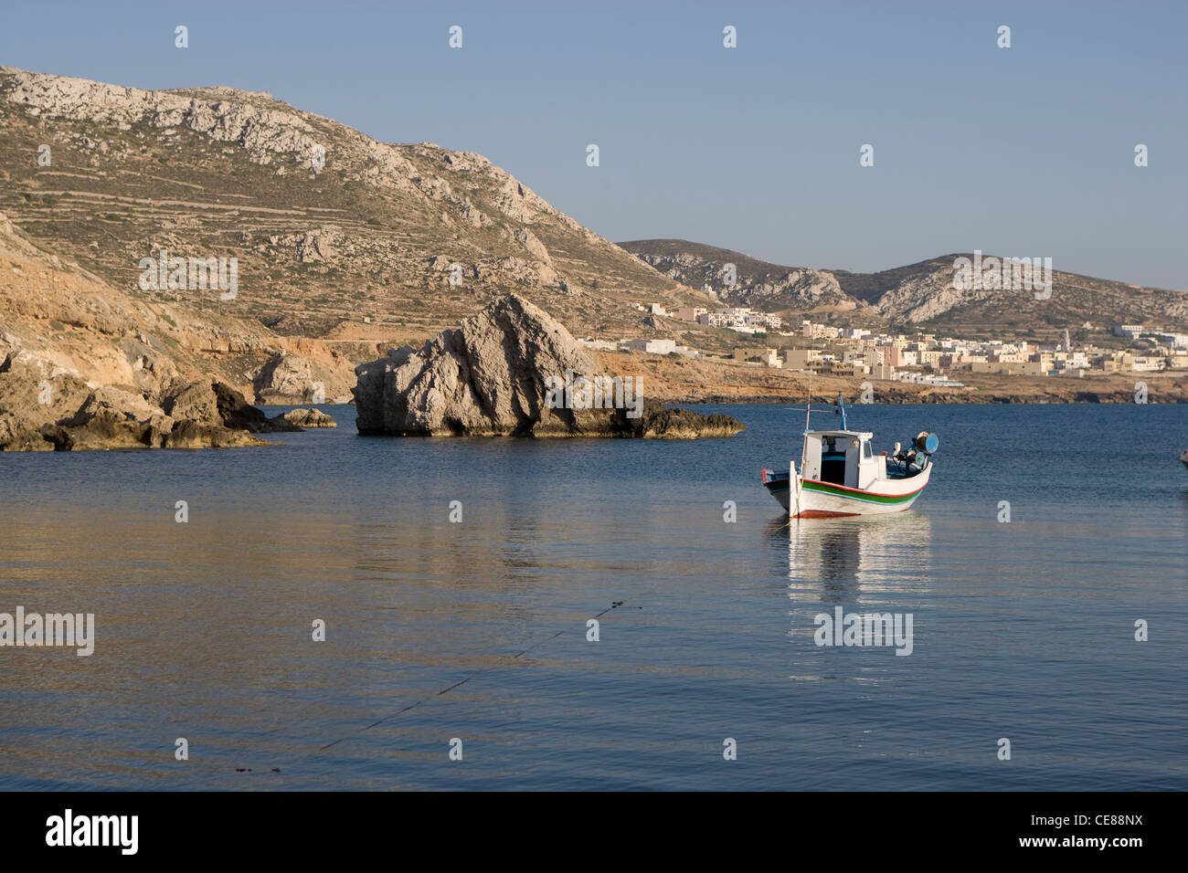 Karpathos: Finiki - fishing boat Stock Photo - Alamy