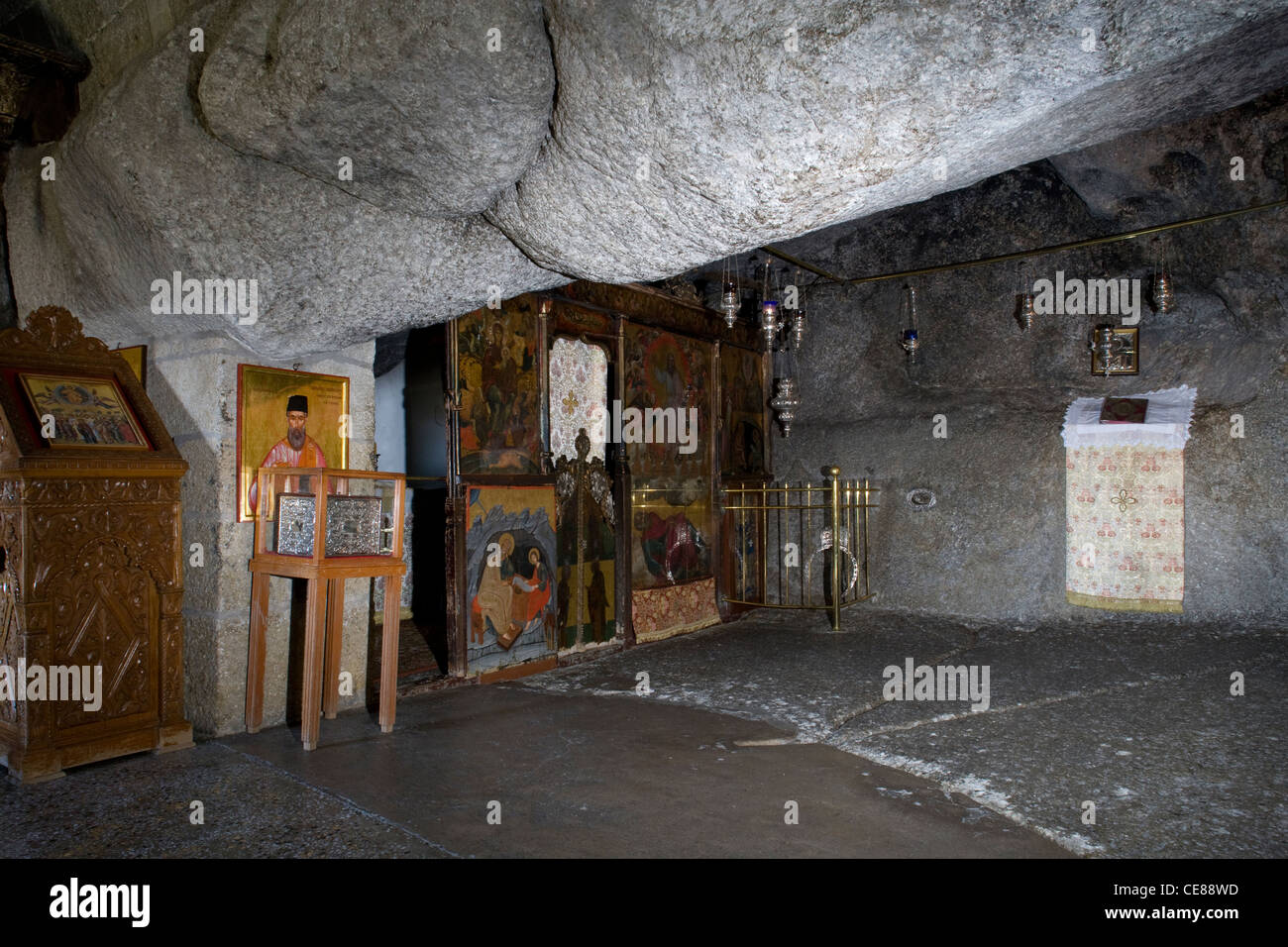 Patmos: Holy Cave of the Apocalypse Stock Photo - Alamy