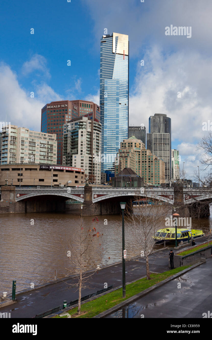 Eureka Tower and office buildings in central Melbourne Stock Photo - Alamy