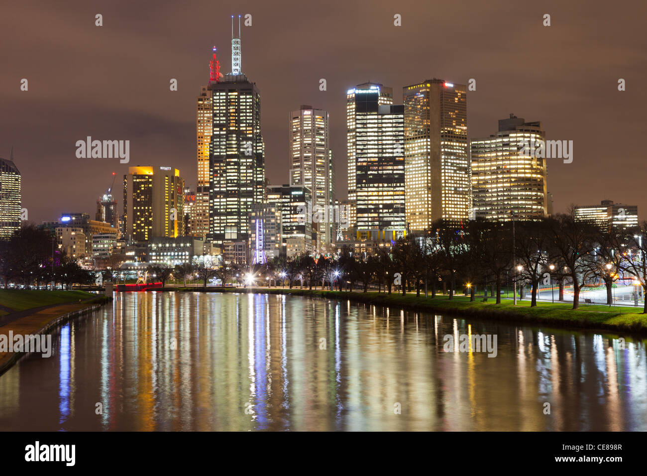 Melbourne city skyline hi-res stock photography and images - Alamy