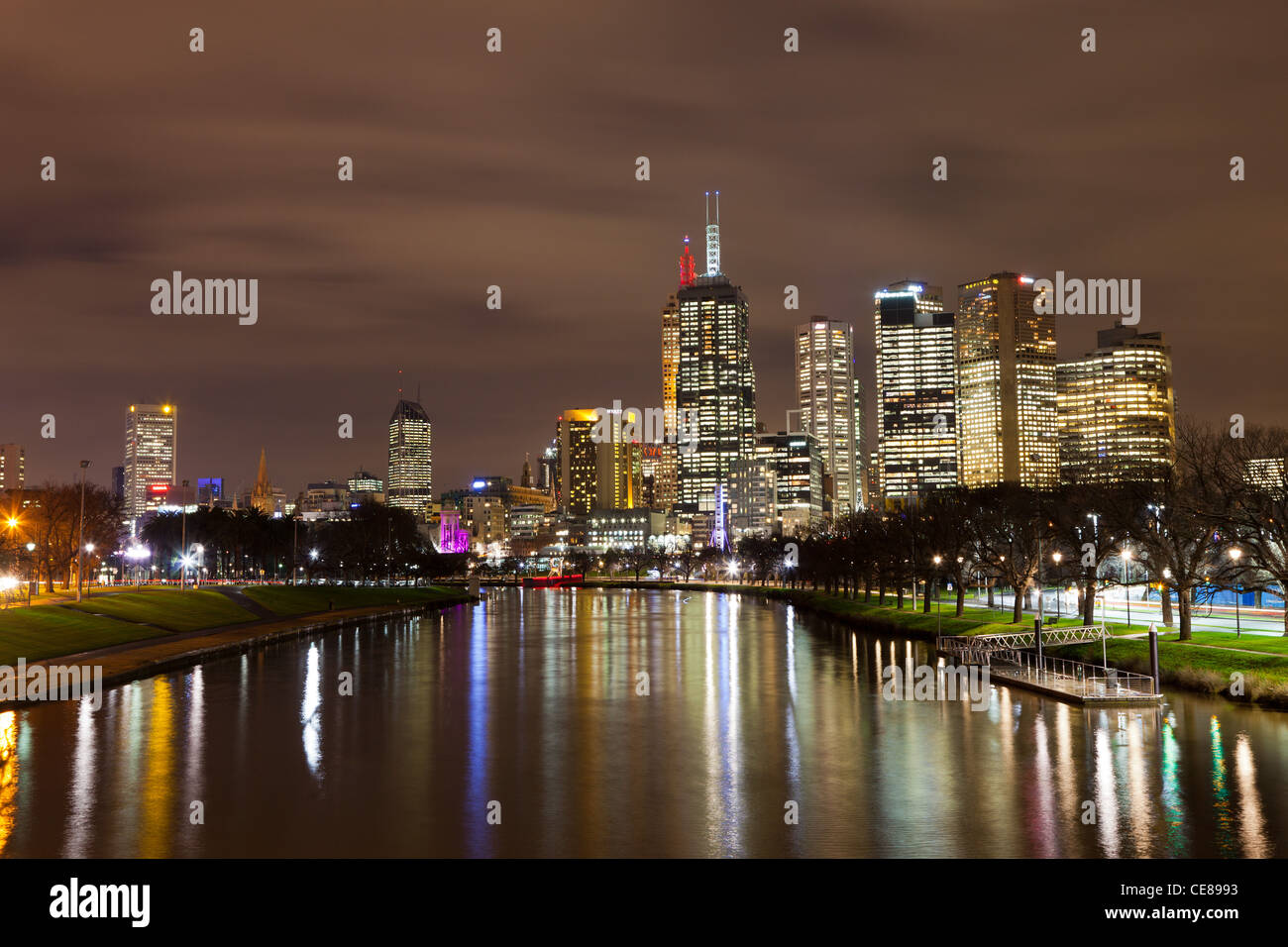 Melbourne city skyline hi-res stock photography and images - Alamy
