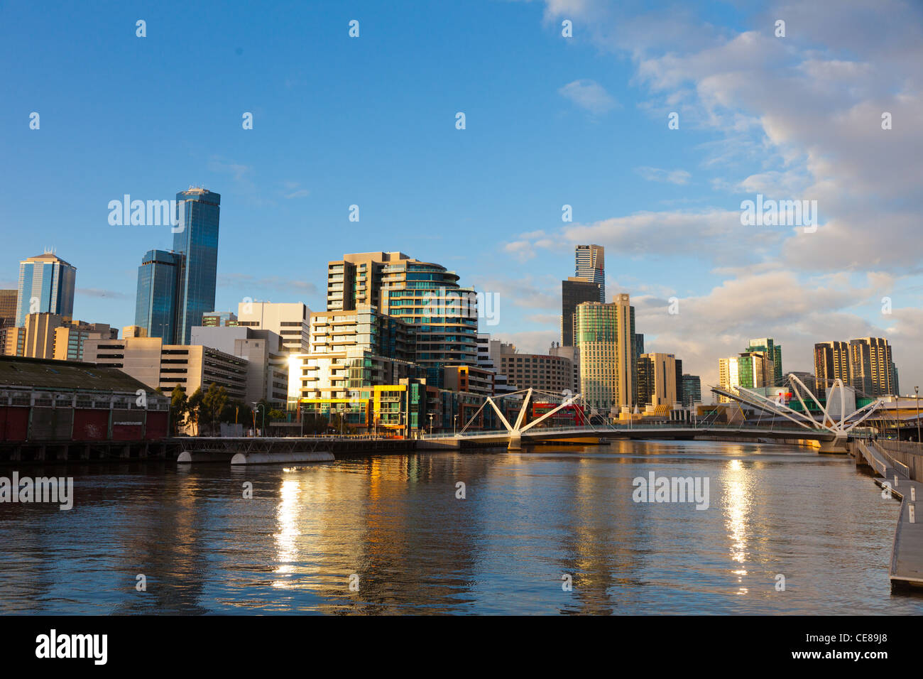 Eureka Tower and office buildings in central Melbourne Stock Photo - Alamy