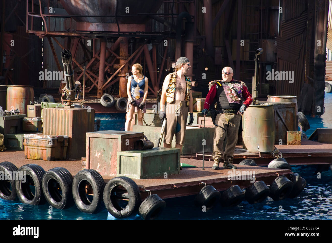 Water World Show at Universal Studios, Los Angeles, California, USA ...