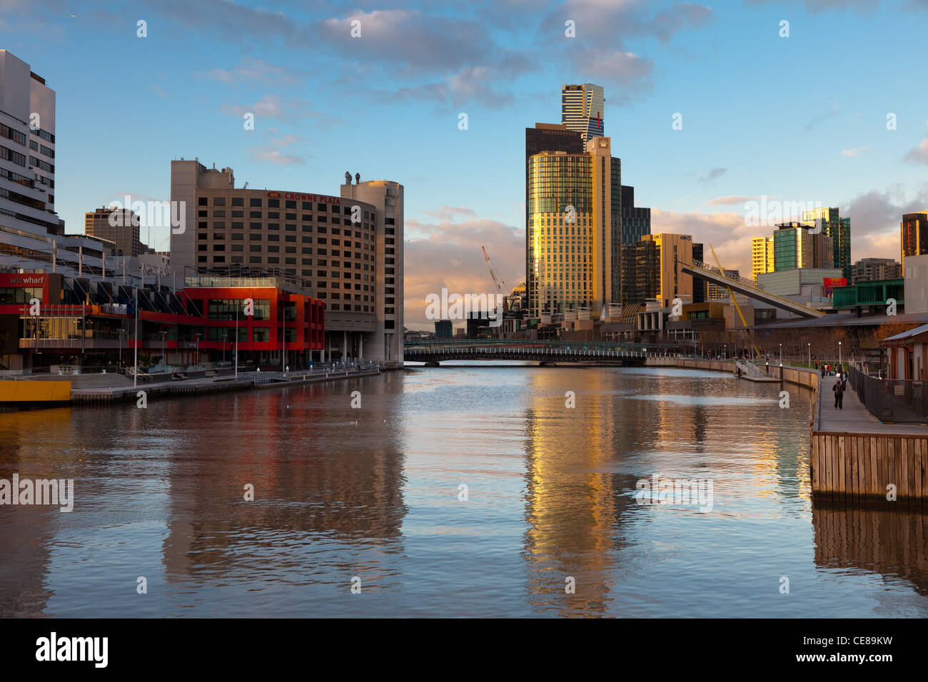 Eureka Tower and office buildings in central Melbourne Stock Photo - Alamy