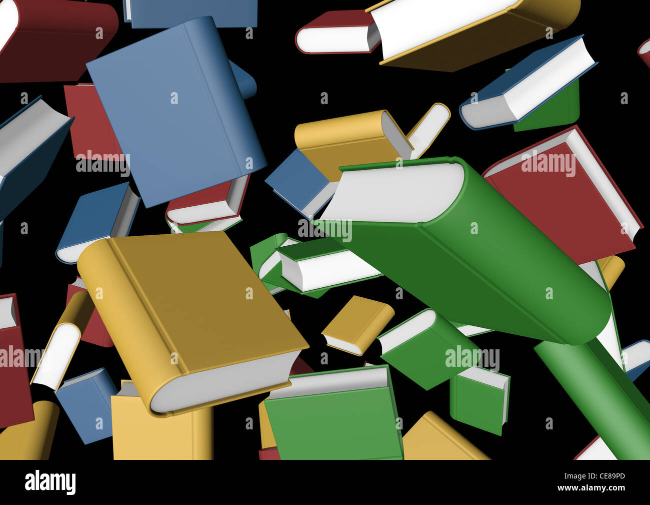 Falling books hi-res stock photography and images - Alamy