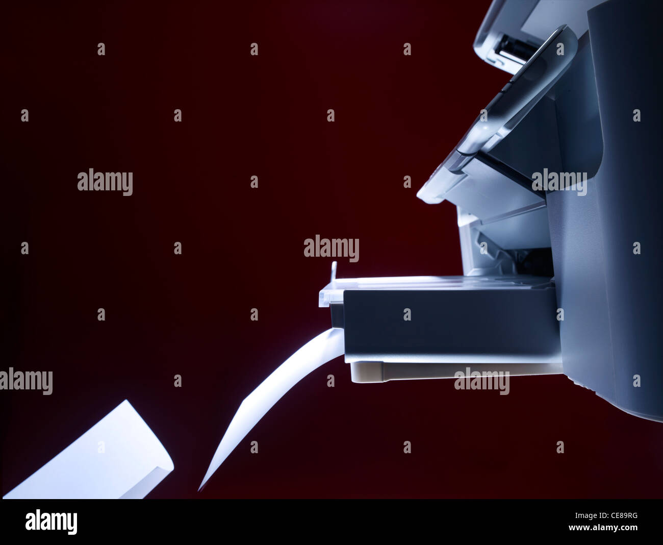 Printer and paper from a graphic perspective Stock Photo - Alamy