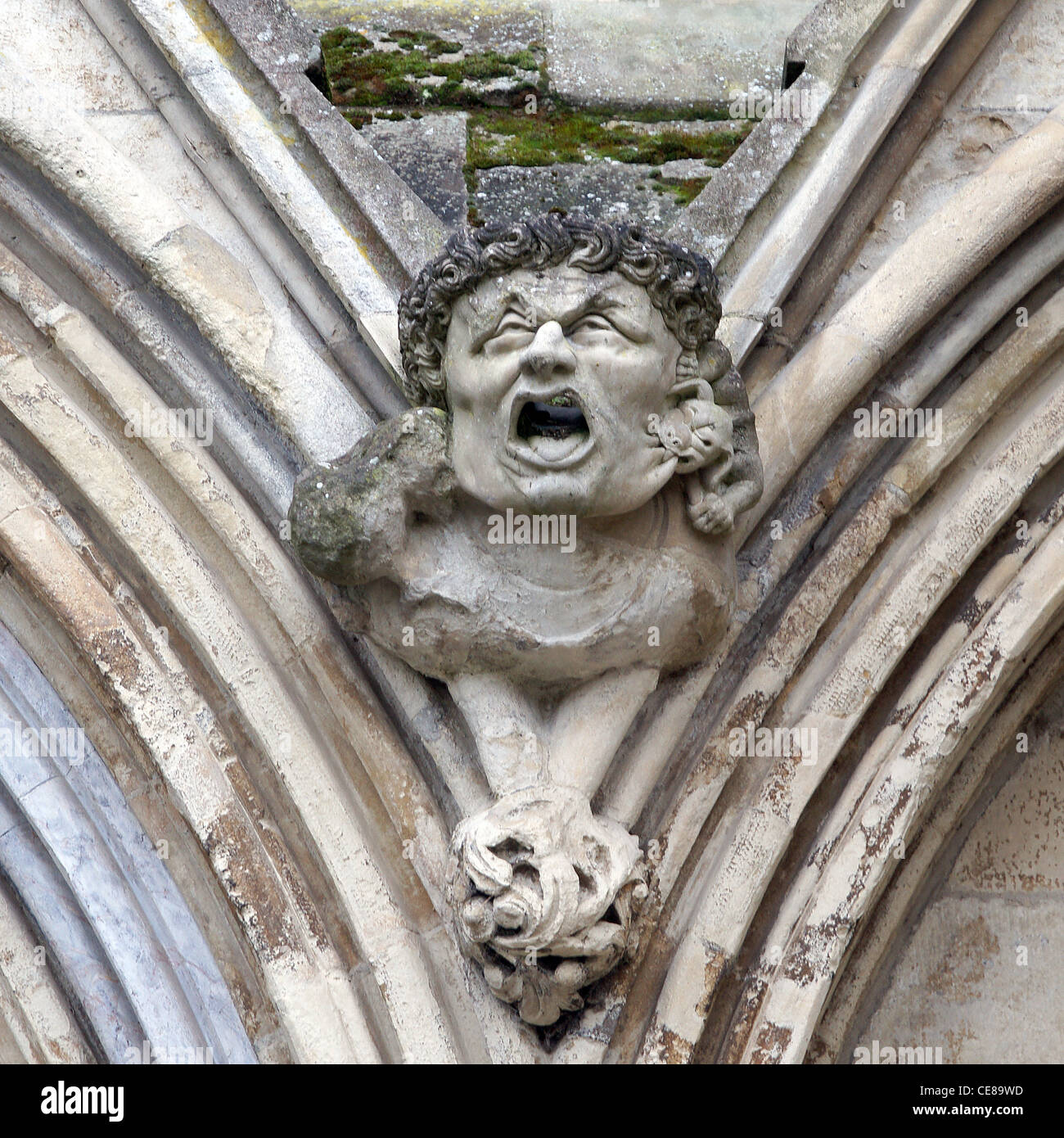 Grotesque church face hi-res stock photography and images - Alamy
