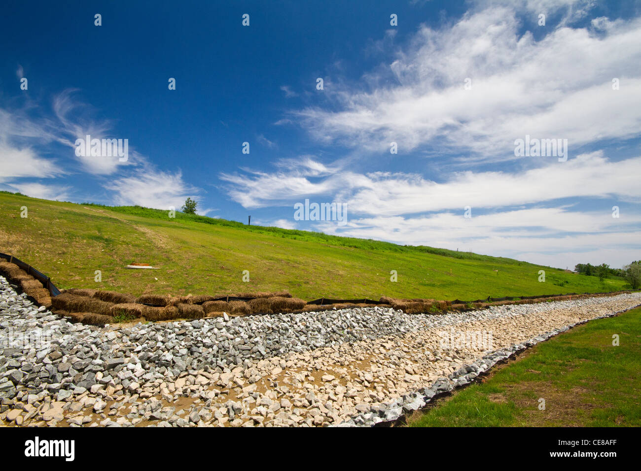 Renovated landfill site along Disposal Road at Richard W. DeKorte Park ...